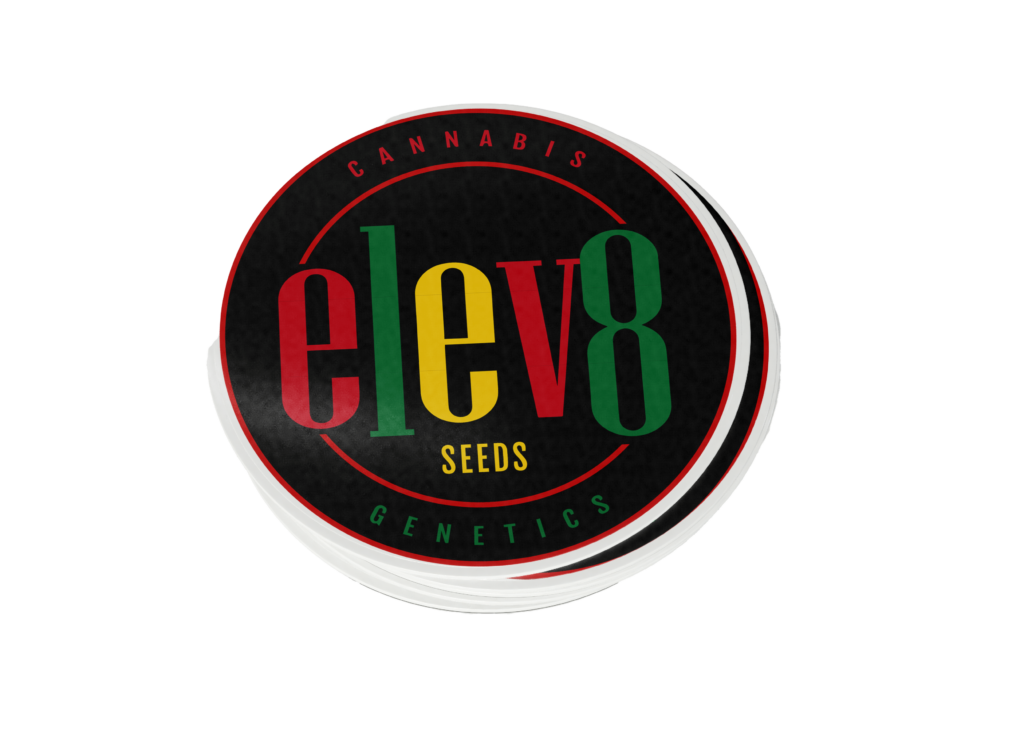 Elev8 Rasta Stickers - Elev8 Seeds